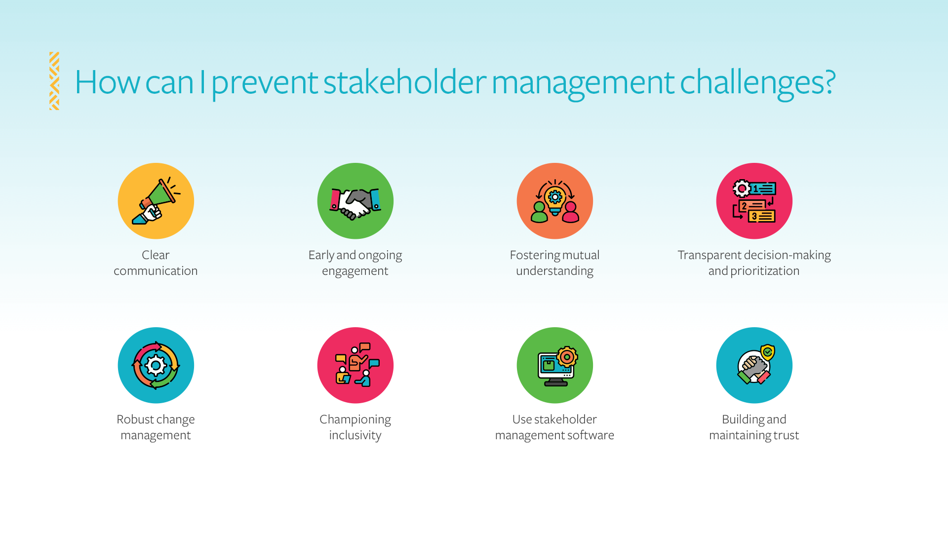 Key stakeholder management challenges and how to prevent them