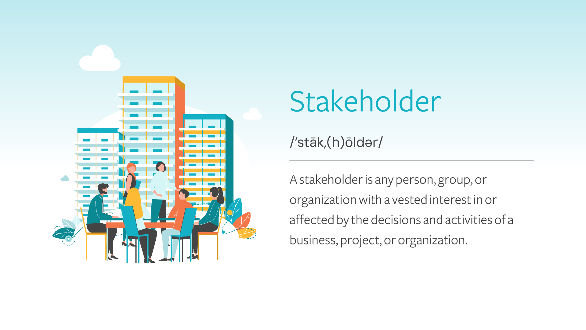 Stakeholder meaning: types, examples and key concepts