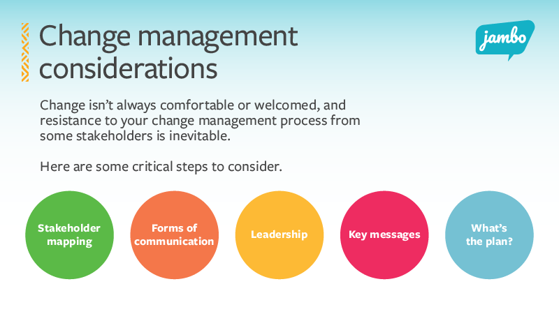 Engagement during change management process