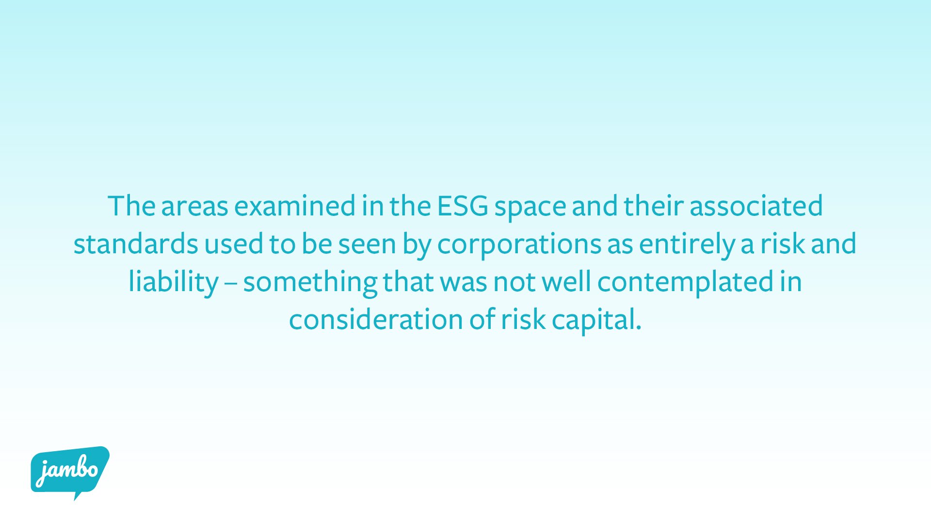 Reconciliation and ESG reporting